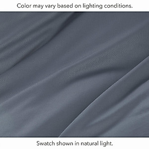 Nate Home by Nate Berkus 300TC 3-Piece Luxe Cotton Sateen Duvet Cover | Ultra Soft, Cool, Bedding Set from mDesign - Full/Queen Size - 1 Duvet Cover/2 Pillow Shams, Whale (Navy Blue)