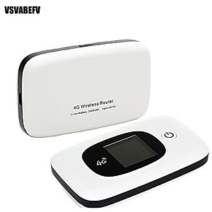 4G LTE Mobile WiFi Router with SIM Card Slot for Travel, Unlocked Portable WiFi Router Hotspot Devices for Travel, ATT T-Mobile Hotspot Devices Portable WiFi Hotspot, Support B2/B4/B5/B12/B17
