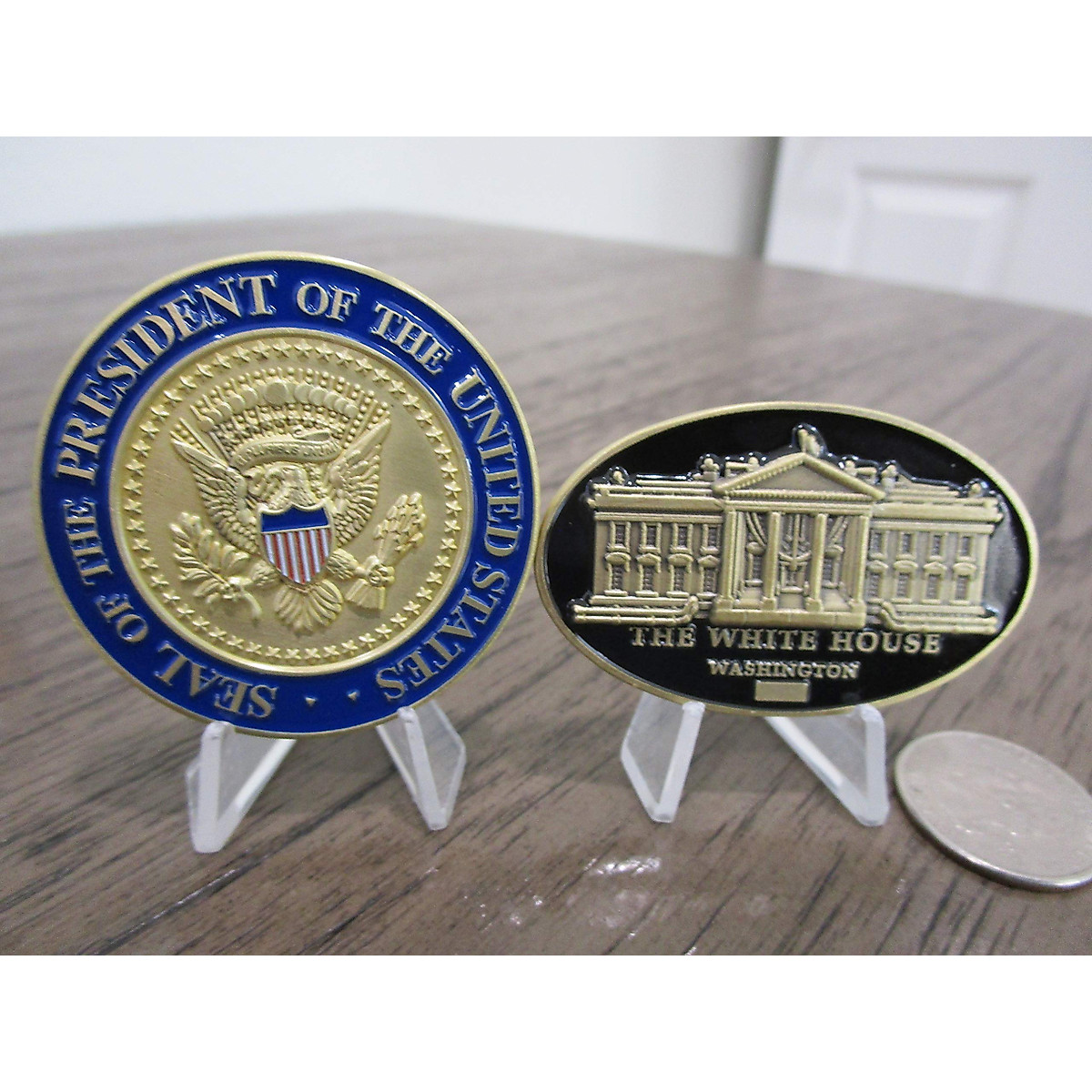 Set of 2 Barack Obama 44th President of The United States Challenge Coins