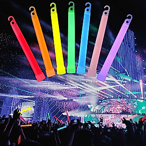 AIVANT Ultra Bright Large Glow Sticks - Long Last Lighting Over 12 Hours for Parties and Kids Playing, Emergency Light Sticks for Hurricane Supplies, Earthquake, Survival Kit and More