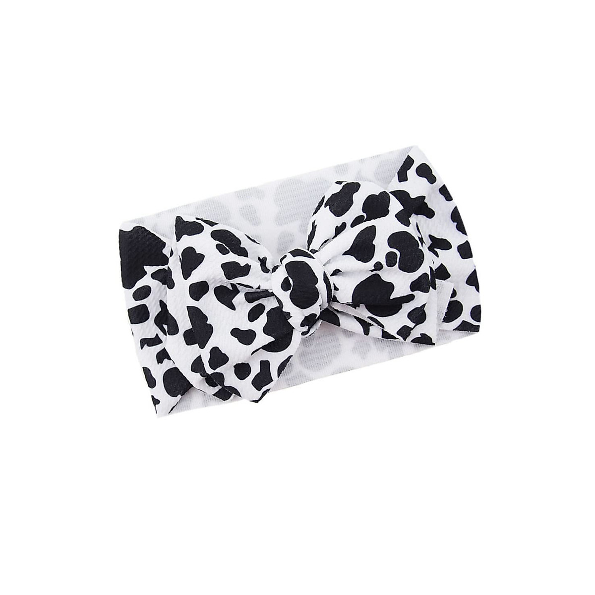 BBTDIN Baby Girl Headband with Cow Print Bow and Hair Clip