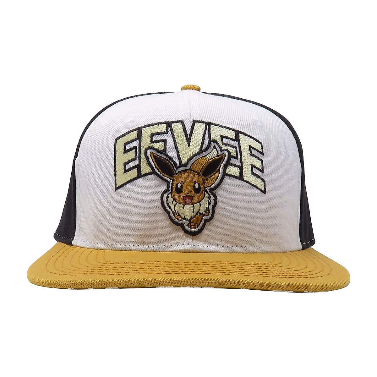 Bioworld Pokemon Eevee Embroidered Snapback Cap Hat Licensed Black