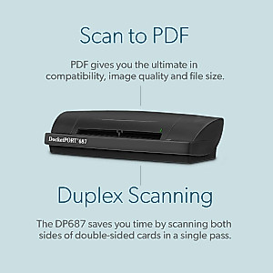 DocketPORT 687 Duplex Card Scanner (DP687)
