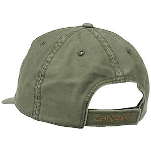 Carhartt mens Canvas baseball caps, Army Green, One Size US