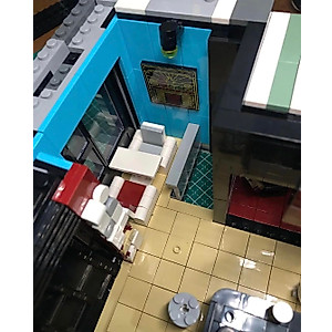 General Jim's Pub and Restaurant City Modular Building Blocks Toy Bricks Set Two Level Amazingly Detailed Building Bricks MOC Toy Set - for Teens and Adults