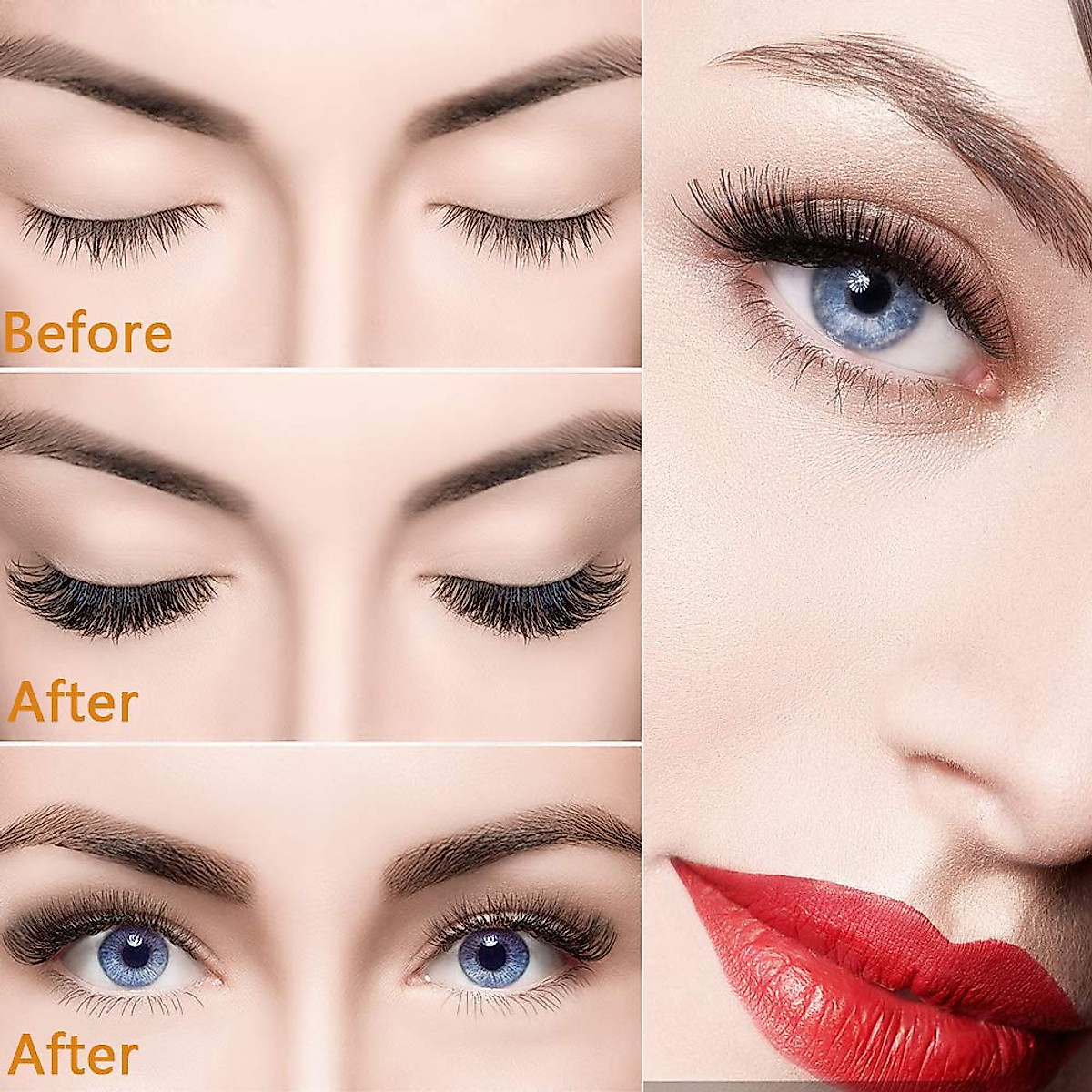 Eyelash Extension kit, Missice Professional Eyelashes Kit False Eyelashes Extension Glue Tool Practice Kit for Makeup Practice Eye Lashes Graft with Mannequin Training Head