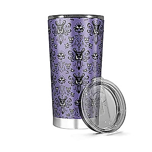 Insulated Tumbler Stainless Steel 20oz 30 Oz Haunted Iced Mansion Tea For Coffee The Wine Foolish Hot Mortals Cold Funny Travel Cups Mugs For Men Women