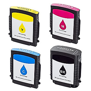 LKB Remanufactured HP940 Printhead C4900A C4901A and 1 Set 940 940XL Ink Cartridge with chip Never Used Replacement for HP Officejet (2PK Printhead and 1 Set Ink Cartridge)-USA