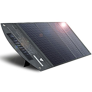 ITEHIL Solar Panel, 100W 18V Monocrystalline Portable Solar Panel, High Efficiency Waterproof Solar Panel Charger with USB/DC Outputs for Power Stations Outdoor Camping