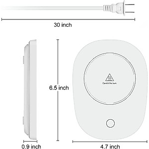 Coffee Mug Warmer, Electric Coffee Cup w/Auto Shut Off, Cup Warmer for Desk to Keep Temperature Up 131℉/ 55℃, Beverage Warmer for Coffee, Tea, Water, Milk, Heating Plate Candle Wax Warmer, Good Gift