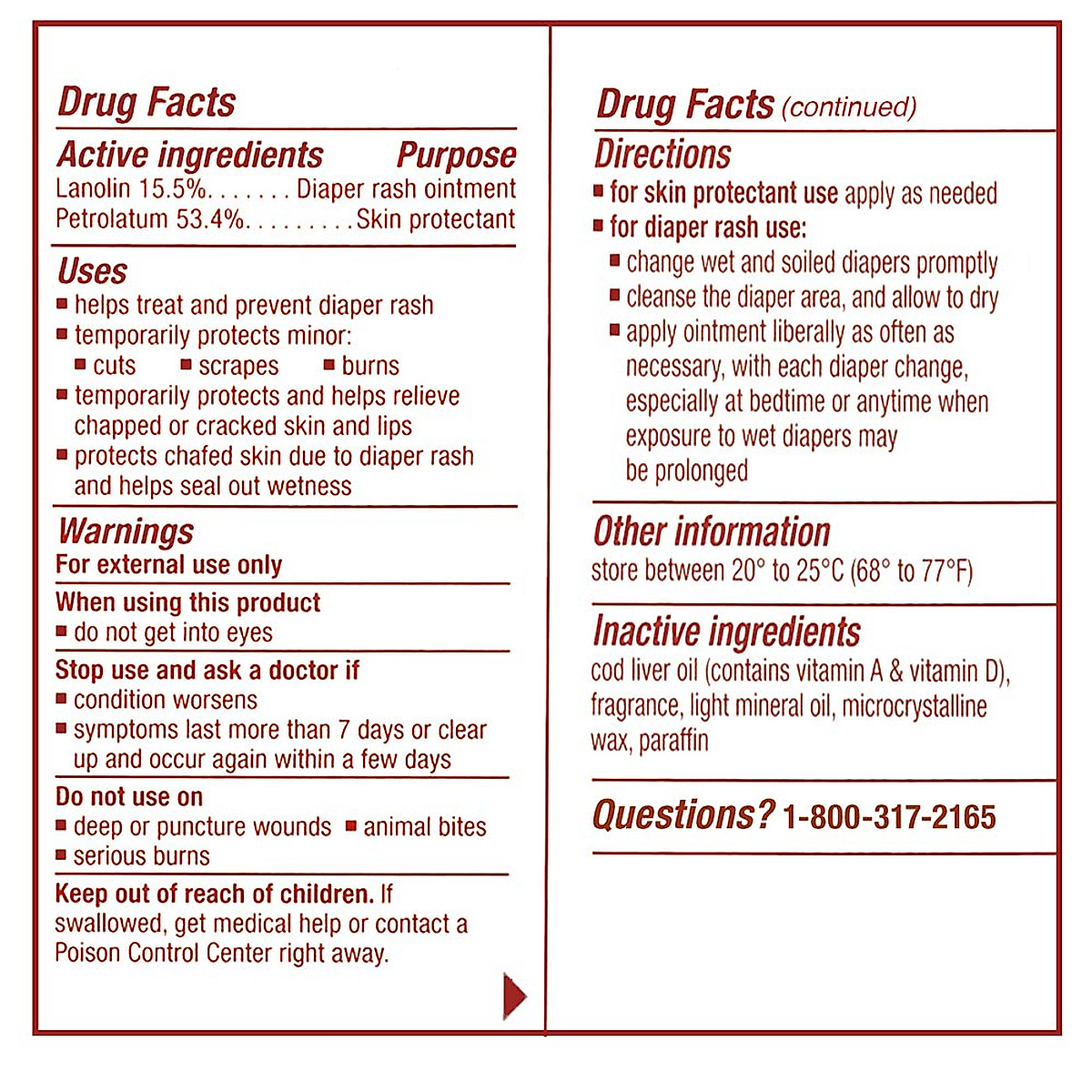 A+D Original Diaper Rash Ointment, Baby Skin Protectant With Lanolin and Petrolatum, Seals Out Wetness, Helps Prevent Diaper Rash, 4 Ounce Tube, Packaging May Vary