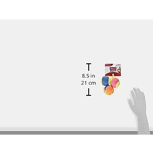 KONG Air Dog Squeakair Birthday Balls Dog Toy, Medium, Colors Vary (6 Balls)