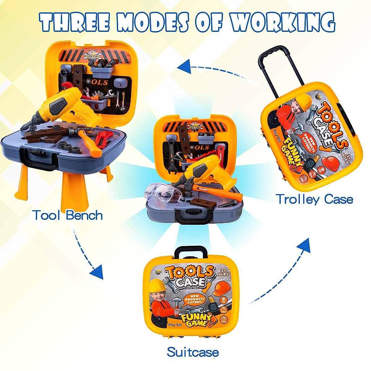 Toddler Tool Set for Age 2-4 Kids Learning Tools Bench for Toddlers Boys Toys 2 Year Old Prezzie