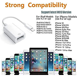 DESOFICON Lightning USB Camera Adapter for iPhone, iPad, and iPod Touch