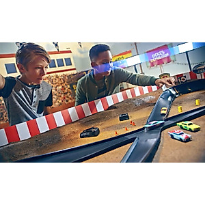 Far Out Toys Crash Racers Figure 8 Circuit Track Set | Huge Rack Track, Explosive Collisions! 40 Pieces Total | Race and Crash Like a Pro, for Ages 5 and Up