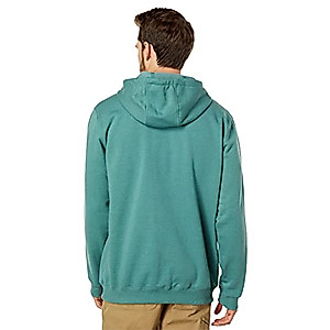 Carhartt Men's Rain Defender Loose Fit Midweight C Logo Graphic Sweatshirt, Slate Green Heather, Large