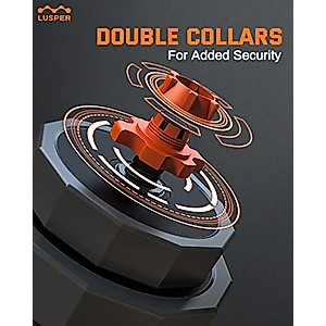 Lusper Dumbbell Set Adjustable Weights, 66LB Free Weight with 3 Modes, for Home Gym, Multiweight Used as Barbell, Kettlebell Star Collars, Fitness Exercise Equipment Men and Women