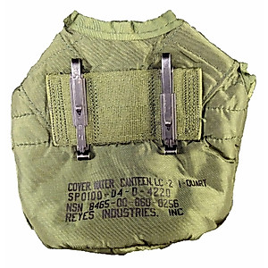 REYES INDUSTRIES Excellent 1QT Quart Insulated Canteen OD Green Alice Clips LC-1 LC-2