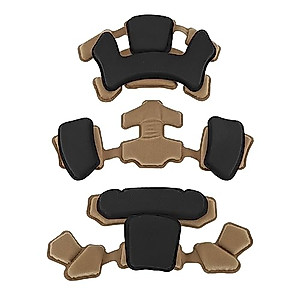BROLEO Helmet Chinstrap Dial Hanging System, Easy to Install Exquisite Workmanship Portable Waist Helmet Padding Kit for MICH for Wendy (Mud Spongeand Suspension)