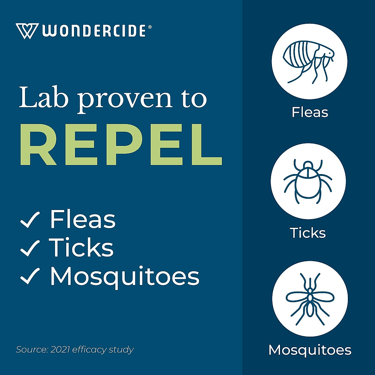 Wondercide - Flea & Tick Dog Spot On - Flea, Tick, and Mosquito Repellent, Prevention for Dogs with Natural Essential Oils - Up to 3 Months Protection - Medium 3 Tubes of 0.10 oz