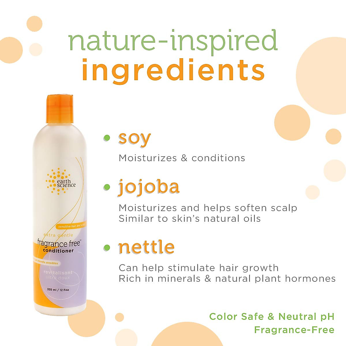 EARTH SCIENCE - Extra Gentle Fragrance Free Shampoo & Conditioner Set (12 oz.)