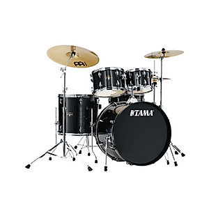 Tama Imperialstar Complete Drum Set - 5-Piece - 18 Inches Kick - Hairline Black