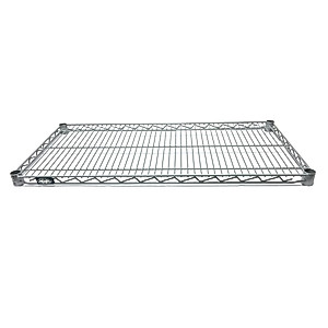 Nexel Wire Shelf, Silver Epoxy Finish, 14"W x 36"L