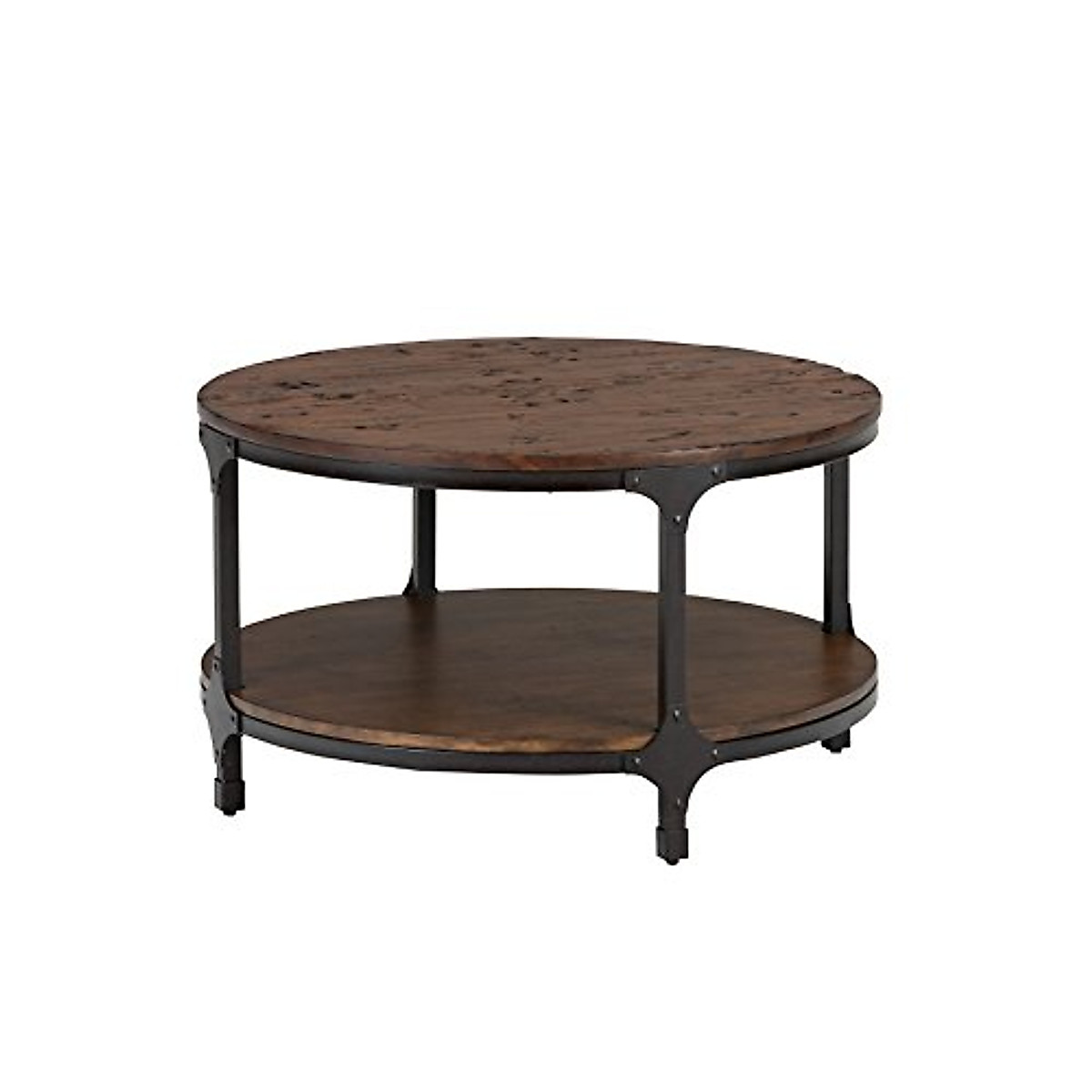 Jofran Inc. Urban Nature Rustic Pine Solid Wood Round Coffee Table