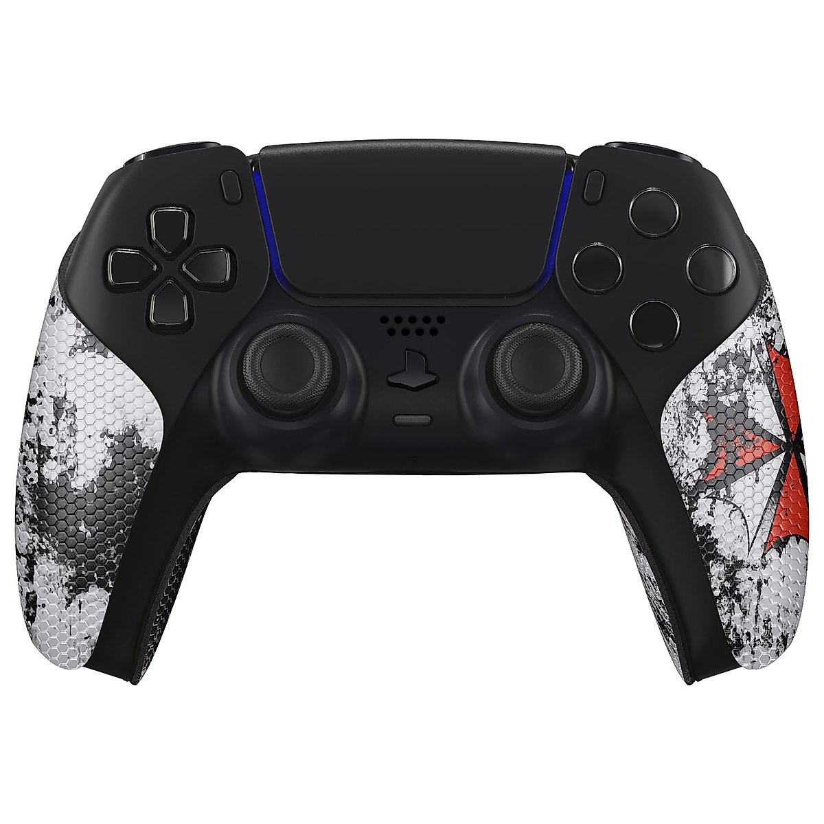 eXtremeRate PlayVital Anti-Skid Sweat-Absorbent Controller Grip for ps5 Controller, Professional Textured Soft Rubber Pads Handle Grips for ps5 Controller - Biological Hazard