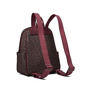 Calvin Klein Evie Backpack Brown/Khaki/Deep Rouge One Size