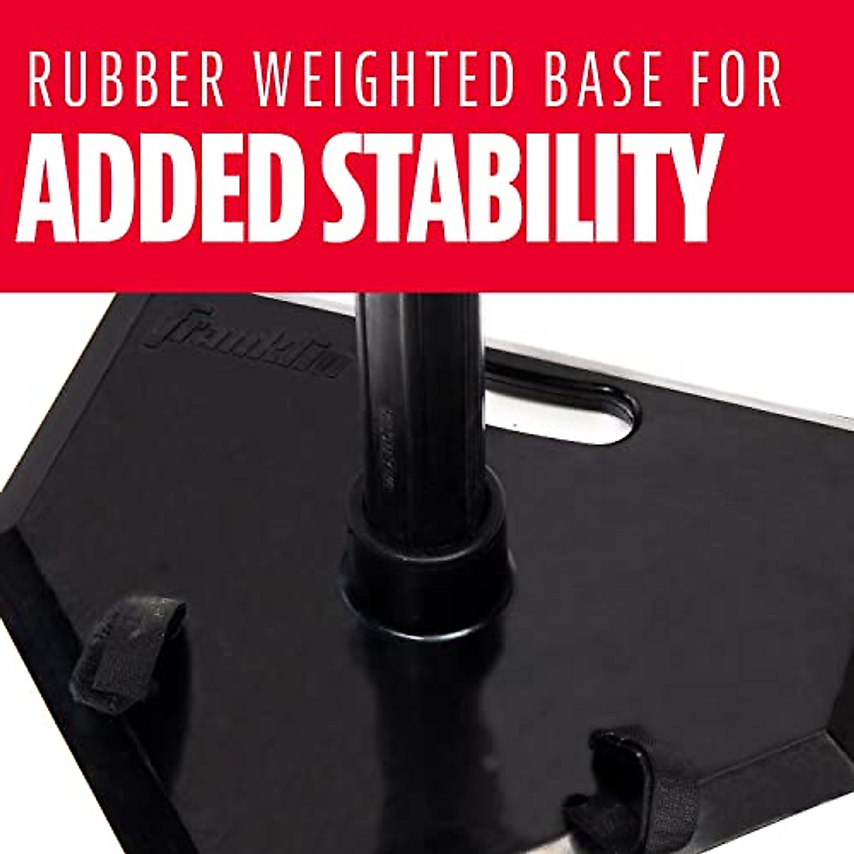 Franklin Sports Kids Teeball Batting Tee - 1 Position Hitting Tee for Teeball, Softball + Baseball + Stand - Adjustable Youth Tee