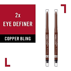 Rimmel Exaggerate Eye Definer, Copper Bling,2 Count (Pack of 1)