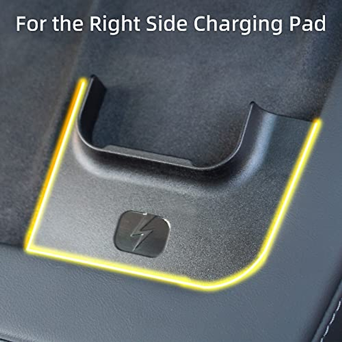 HamBear Airpods Mount for Tesla Model 3 Model Y 2021-2023 Wireless Charging Pad Car Center Console, Compatible with Airpods 2 3 Generation, Airpods Pro 1&2, Other Wireless Charging Earphones Case