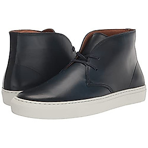Ted Baker Men's CLARECB Burnished Leather Boot Chukka, Navy, 12