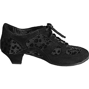 Guaranteed Fit DNI- Rocio 8504 Women's Dance Sneakers (Practice Shoes for Argentine Tango, Ballroom, Latin, Salsa, Swing) (8 USA) Black
