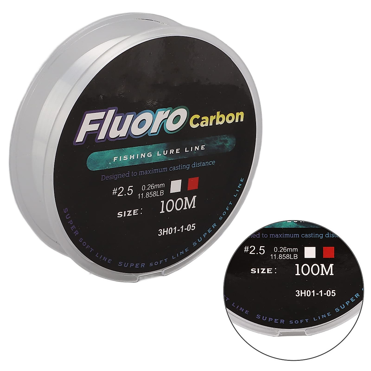 EVTSCAN 100M Super Strong Nylon Fishing Lure Line Carp Wear Resistant Braided Fishing Main Line(#2.5)