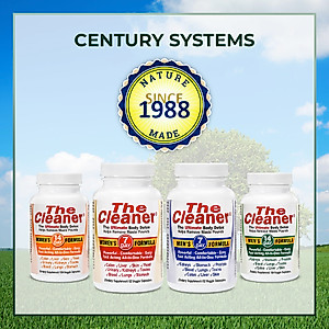 Century Systems The Cleaner Detox, Powerful 14-Day Complete Internal Cleansing Formula for Men, Support Digestive Health, 104 Vegetarian Capsules
