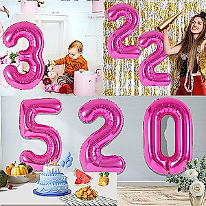 40 Inch Giant Light Pink Number 4 Balloon, Helium Mylar Foil Number Balloons for Birthday Party, 4th Birthday Decorations for Kids, Anniversary Party Decorations Supplies (Light Pink Number 4)