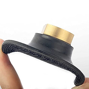 KEEYWOLT 4 Inch Polishing Backing Pad Flexible Rubber Backer for Diamond Polishing Pad Holder Hook and Loop Connector 5/8"-11 Thread