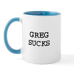 CafePress Greg Sucks Mug Ceramic Coffee Mug, Tea Cup 11 oz