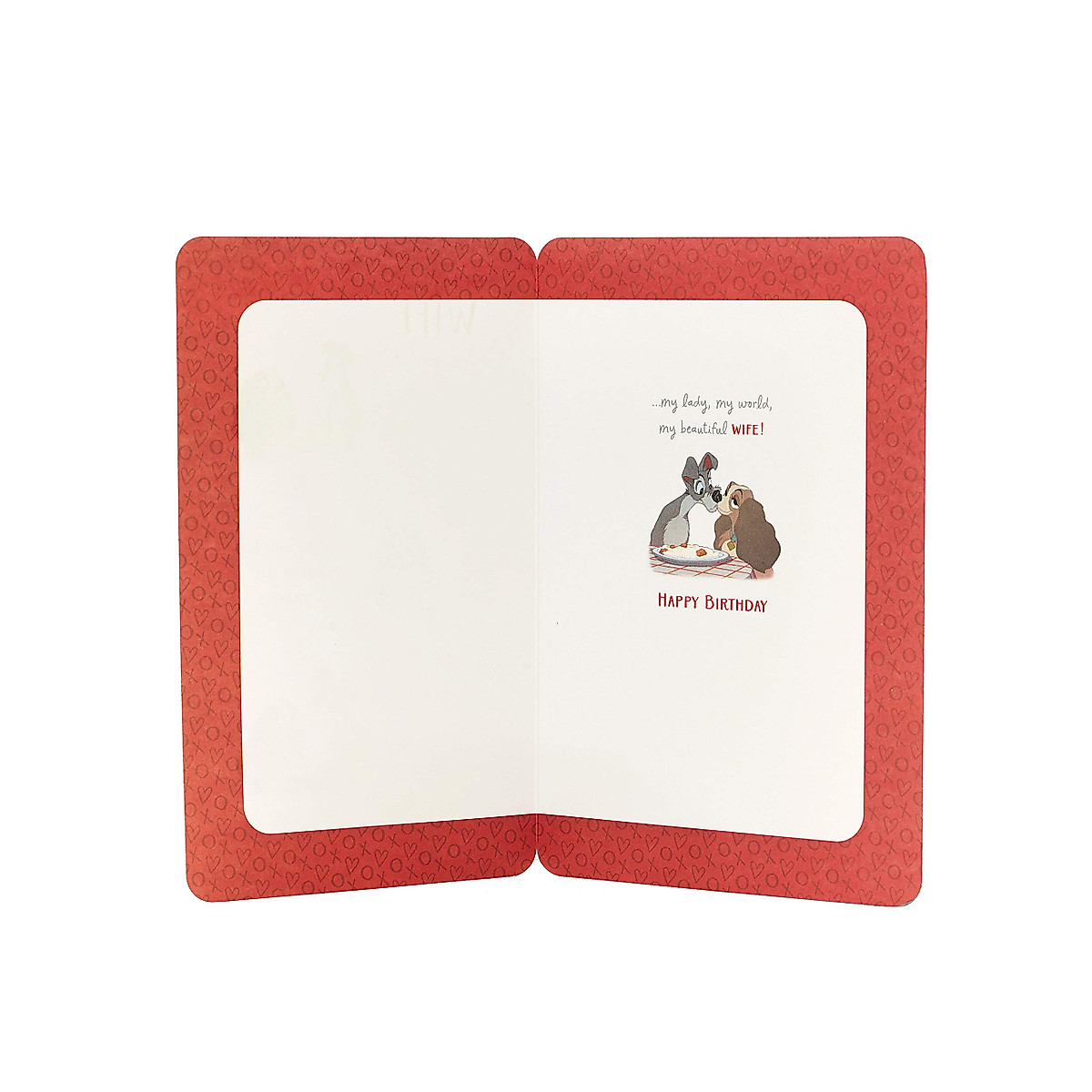 UK Greetings Wife Birthday Card - Birthday Card for Her - Disney Birthday Card for Wife - Lady and the Tramp Card for Wife