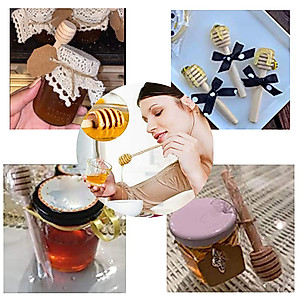 20 Pcs Honey Sticks Mini Honey Dipper, 3inch Wooden Honey Comb Honey Dispenser for Honey Jar Dispense Drizzle Honey, Wedding Party, Gender Reveal Party Supplies