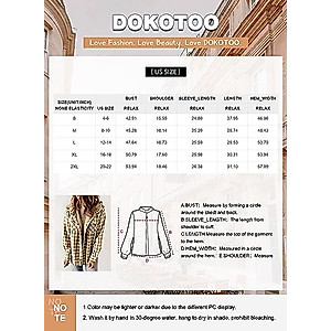 Dokotoo Womens Winter Plaid Jackets for Women Fashion Fall Button Down Long Sleeve Sherpa Shacket Jacket Women Fleece Hooded Coats Outerwear Oversized Flannel Shirts for Women with Pockets Black S