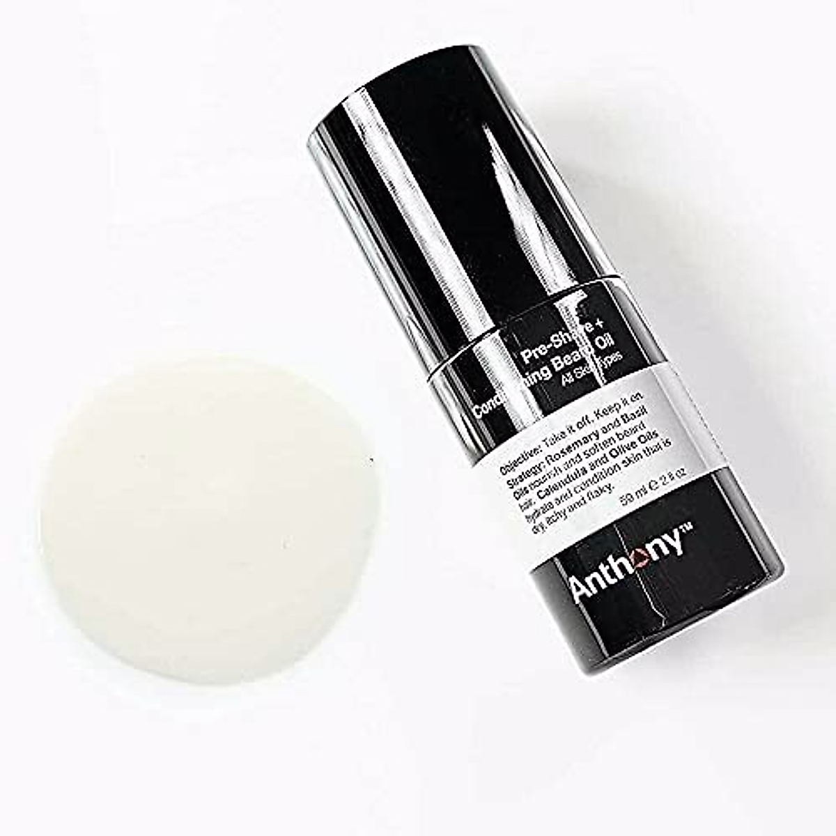 Anthony Pre-Shave and Conditioning Beard Oil, 2 Fl Oz, Contains Rosemary, Basil, Olive and Calendula Oils, Hydrates, Softens, Nourishes, and Conditions Skin