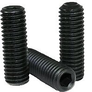 #6-32x7/16" Cup Point Socket Set Screw, Thermal Black Oxide, Alloy (INCH) | Size: #6-32 | Length: 7/16" | Material: Alloy_Steel | Finish: Black Oxide | Coarse Thread | (Quantity: 100)