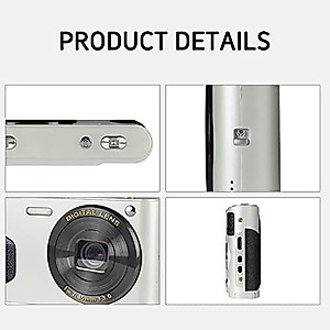 Yrmaups 1080P Digital Camera -18MP 2.7 Inch LCD Screen 8X Digital Zoom FHD Small Camera for Teens Students Boys Girls Seniors