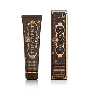 Theodent Fluoride-Free, Natural, Kids Toothpaste, Chocolate Chip Flavored (3.4 Ounces, 96.4 Grams)