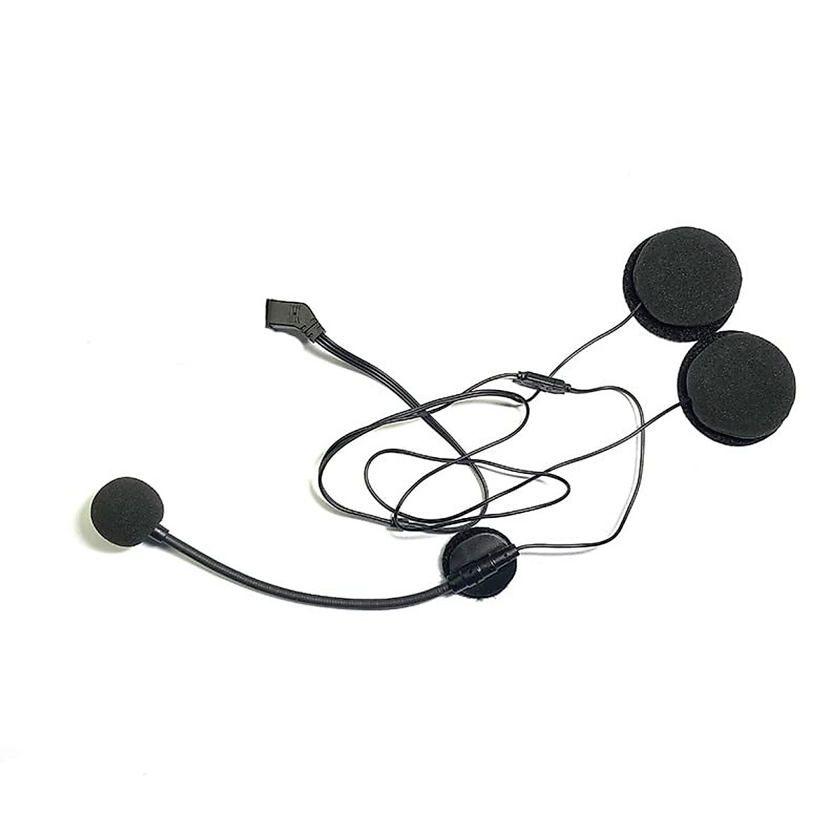 SOFFRIA Motorcycle Bluetooth Headset E1 2 Riders Wireless 400M Dirt Bike Helmet Intercom with CVC Noise Cancellation Stereo Music IPX6 Waterproof for Half/Open Face Helmet