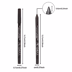 15 Colors Eyeliner Pen Set, Eye Shadow Pencil, Pearl Eyeliner Metallic Eyeliner Pencil Glitter Eyeliner for Women Eye&Lip Liner Professional Waterproof Eye Makeup Set Colorful Eyeliner Eye(15PCS)