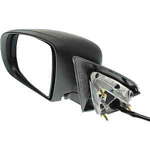 Kool Vue Driver Side Power Non-Heated Mirror for Jeep Cherokee 2014-2018 Manual Fold Without Signal Light, Blind Spot Monitor, Memory, Puddle Lamp & Auto-Dimming Textured